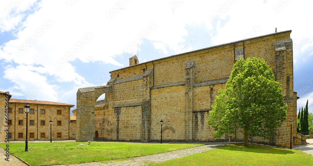 Monastery church of Leyre, Navarre Spain. Ancient monastery located on ...
