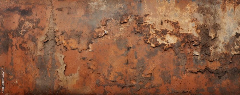 Texture of aged wrought iron A detailed view of dark reddishbrown and ...