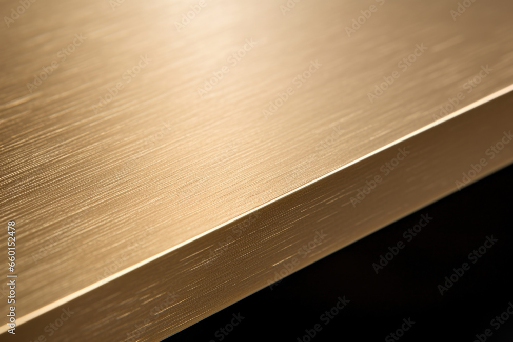 Closeup of Brushed Gold A close inspection reveals fine lines and ...