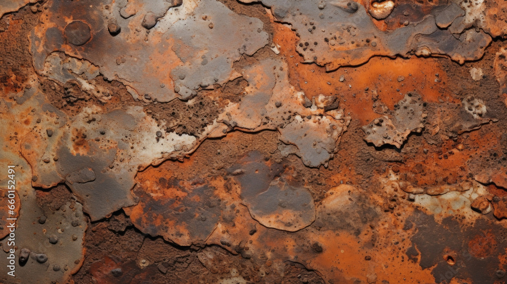 Closeup of pitted steel A highresolution image capturing the deep pits ...