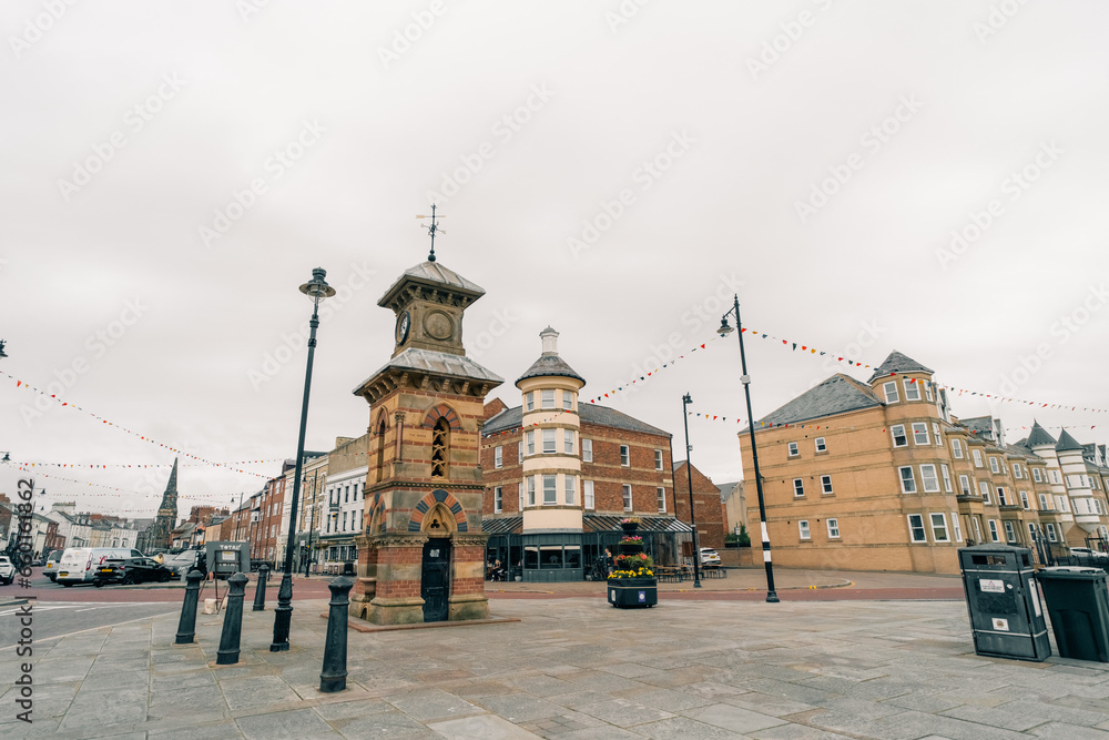 Tynemouth, UK - July 21st, 2023 A view of Tynemouth Front Street Stock ...
