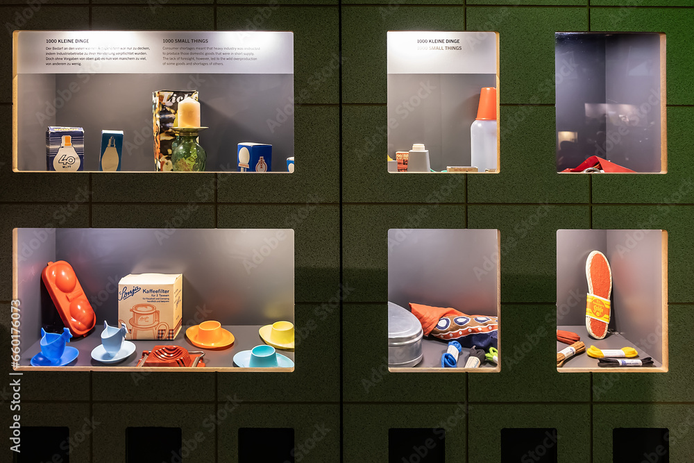 DDR Museum or GDR Museum (2006) located at the river Spree, opposite ...