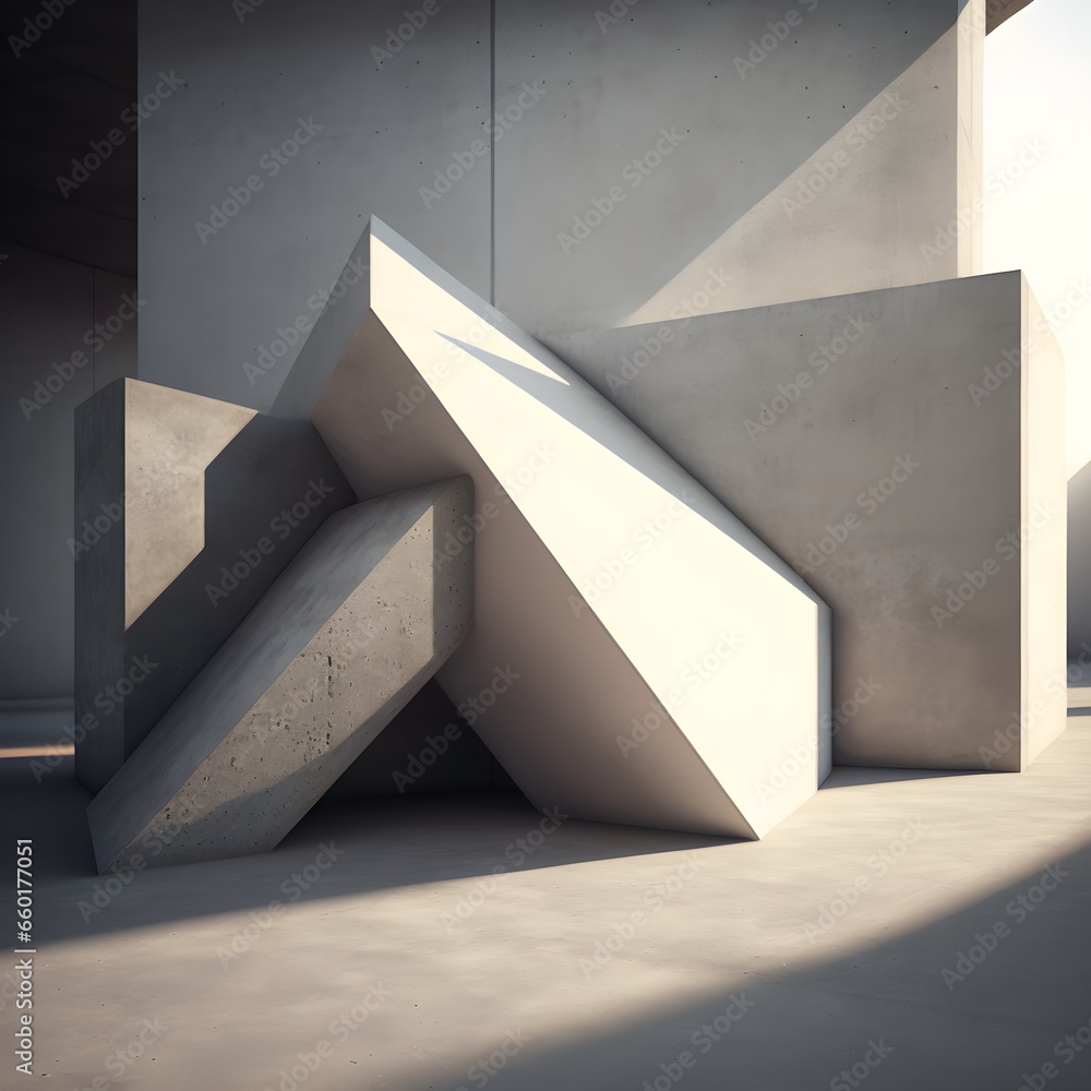 concrete background architectural scene daylight soft shadows ...