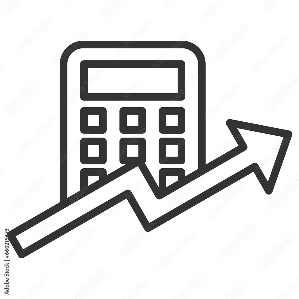 Vector illustration of count up icon in dark color and transparent ...