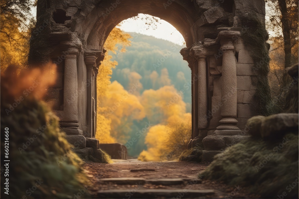 Antique ruin wedding backdrop photography background ancient temple ...