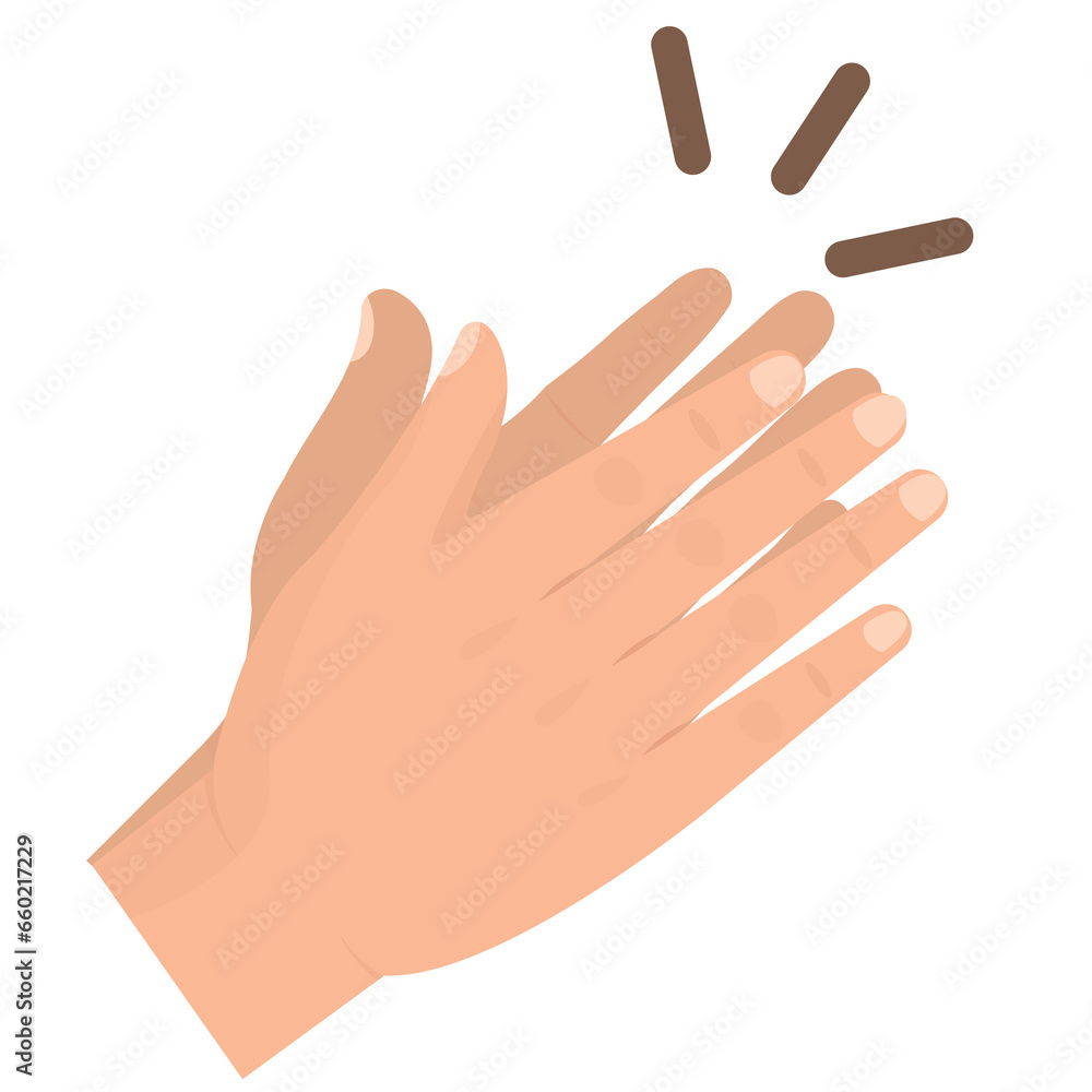 Vector illustration of clap. Colored vector for website design .Simple ...