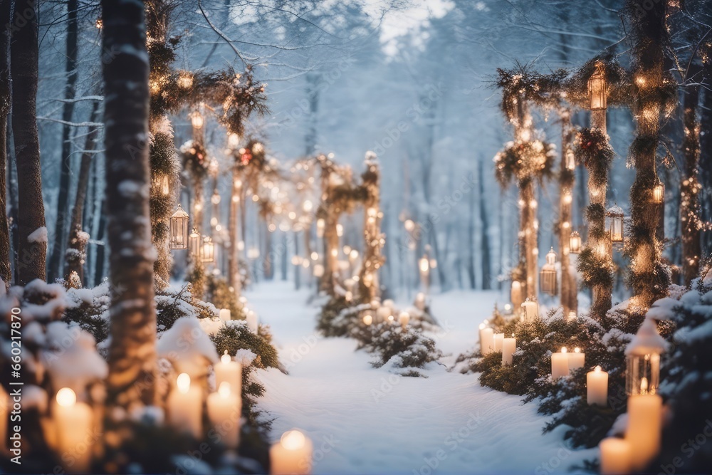 Christmas wedding backdrop photography background winter ceremony ...
