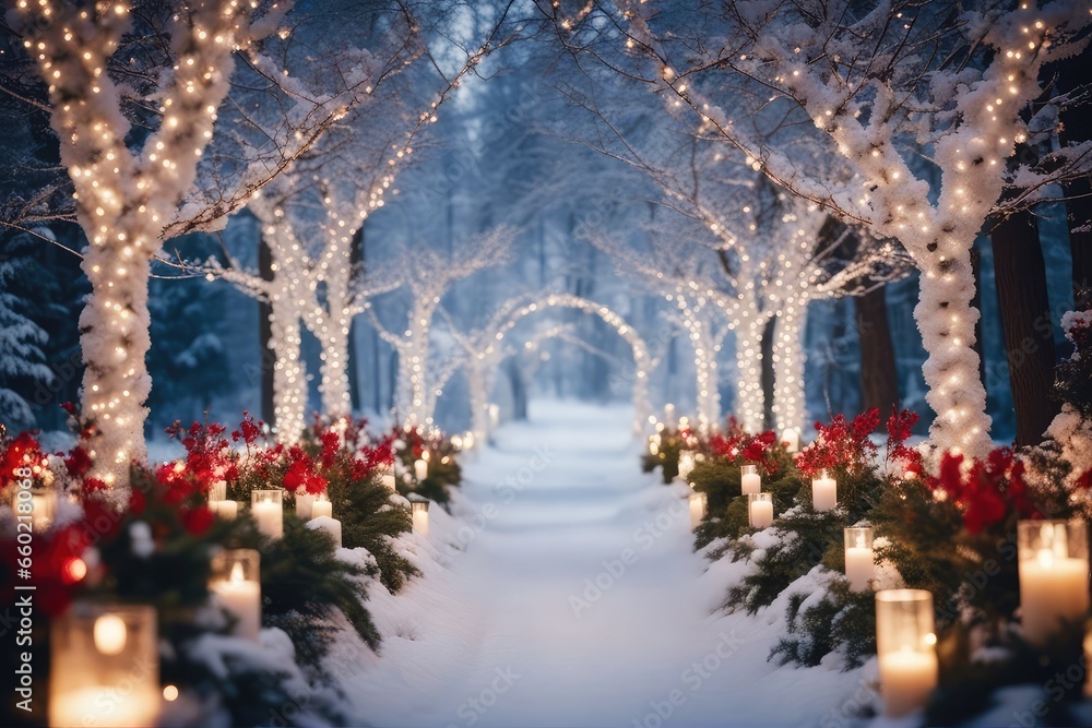 Christmas wedding backdrop photography background winter ceremony ...