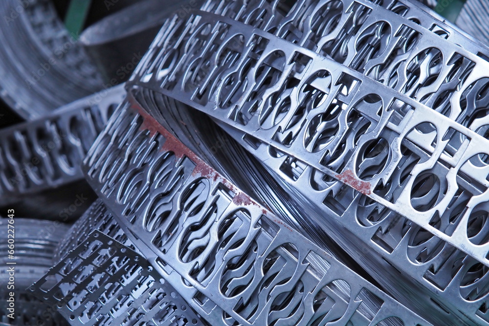 Photos of materials waiting for recycling Scrap metal, scrap brass ...