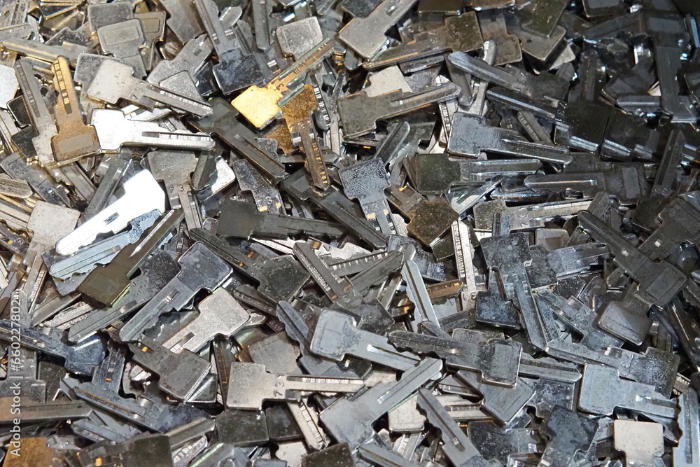 Photos of materials waiting for recycling Scrap metal, scrap brass ...