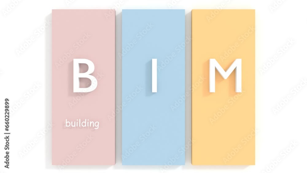 BIM - building information modeling. The concept of business. Industry ...