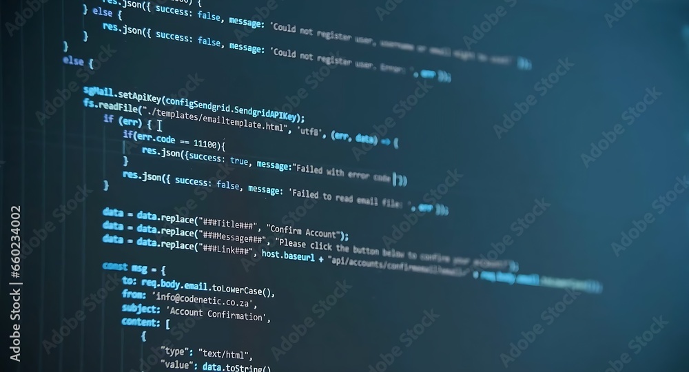 Programmer working in computer screen. Madagascar flag is depicted on the screen with the ...