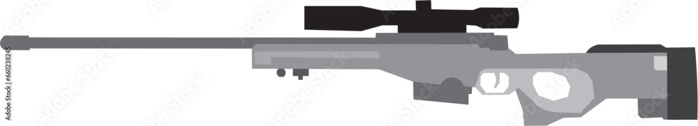 AWM sniper rifle Stock Vector | Adobe Stock