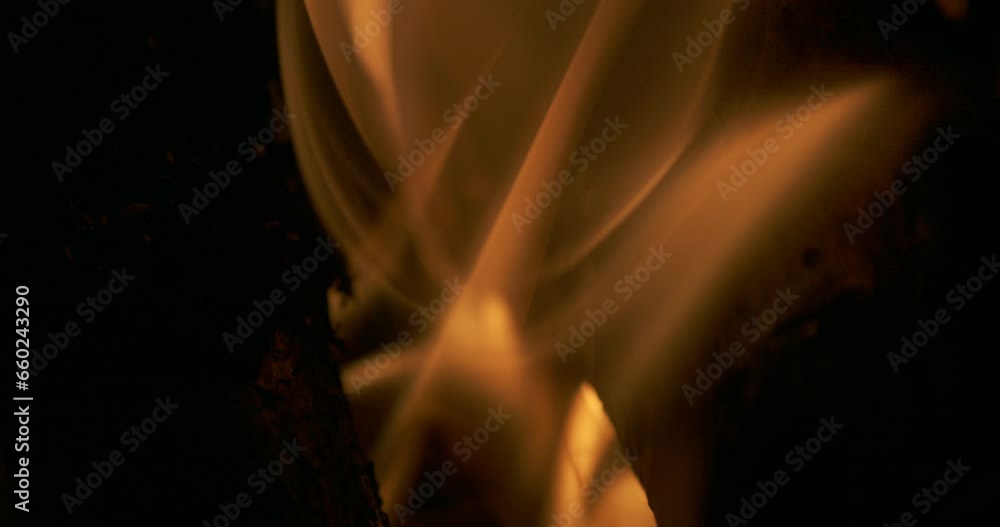 Vidéo Stock Closeup of fire. Filmed in superslow motion 800fps. The ...