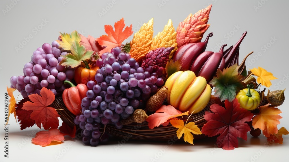 Colorful Cornucopia on white background,Desktop Wallpaper Backgrounds ...