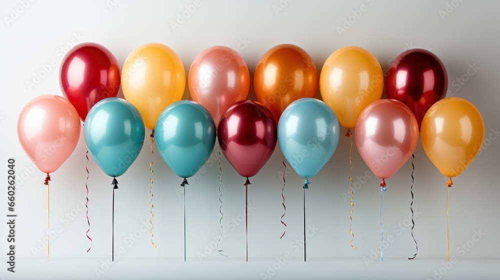 Colorful Parade balloons on white background ,Desktop Wallpaper ...