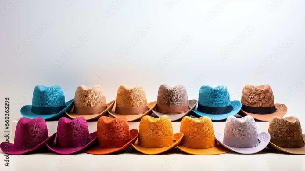 Colorful Pilgrim hats on white background ,Desktop Wallpaper ...