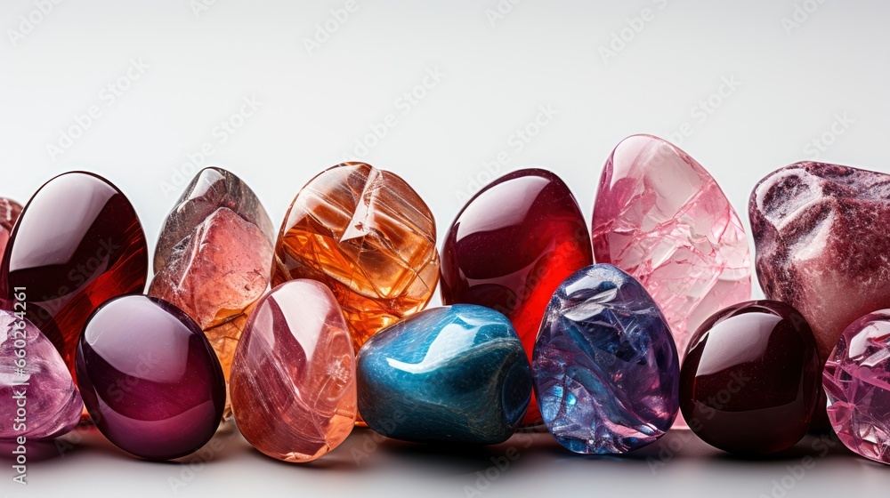 Colorful Garnet on white background,Desktop Wallpaper Backgrounds ...