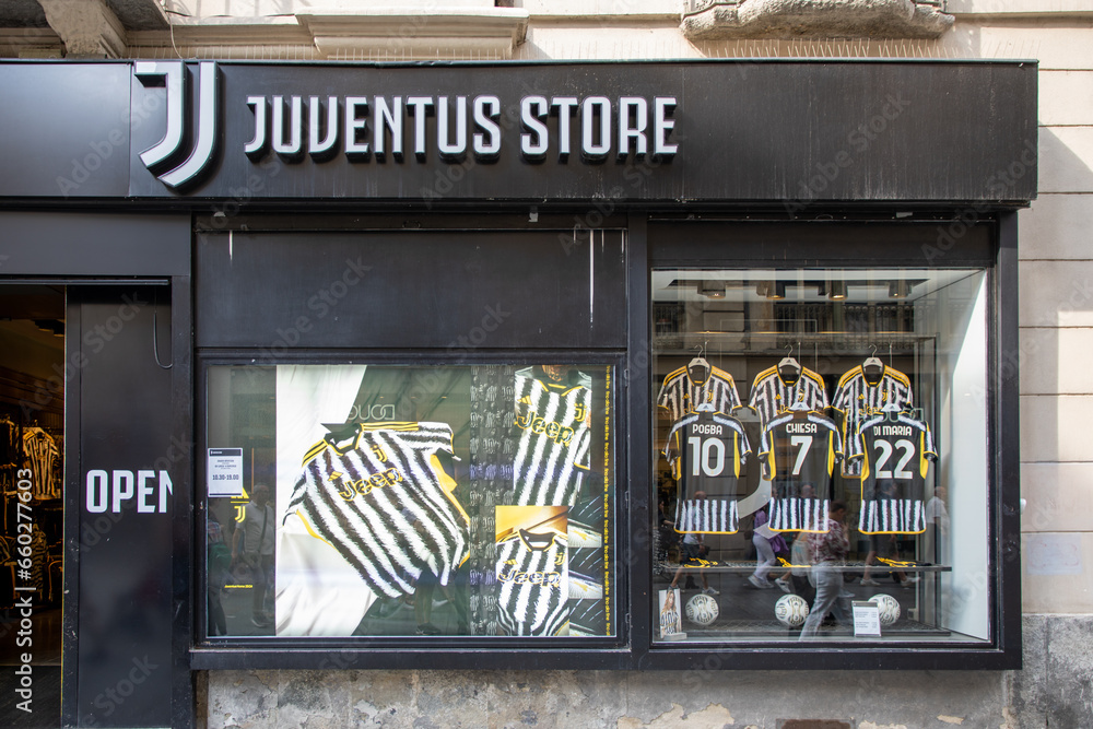 juventus store fc logo brand boutique and sign text facade shop ...