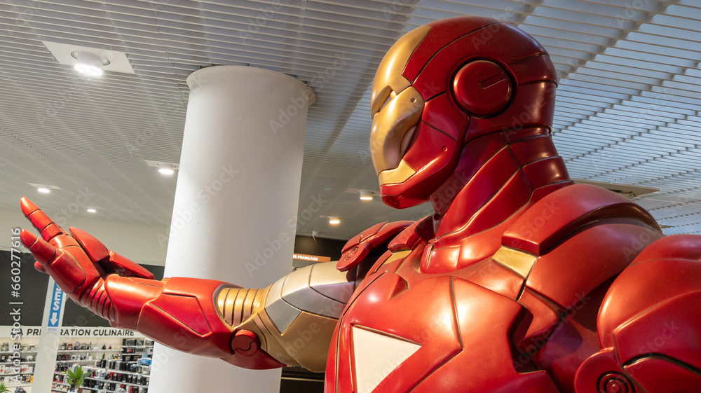 Iron man model giant super heroes from Avengers Team by Marvel comics ...