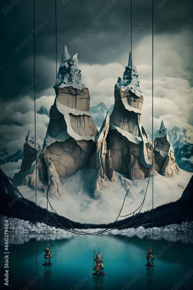 marionette mountains making mischief2 text label plaque qr code bar ...