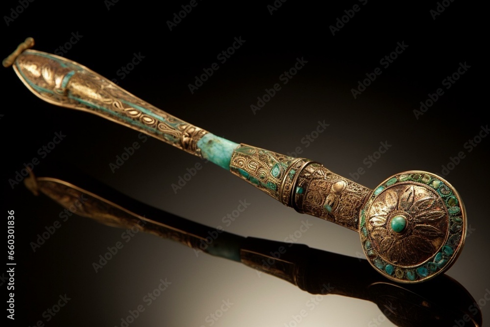 Ancient Egyptian scepter from the Ankh era. Generative AI Stock ...