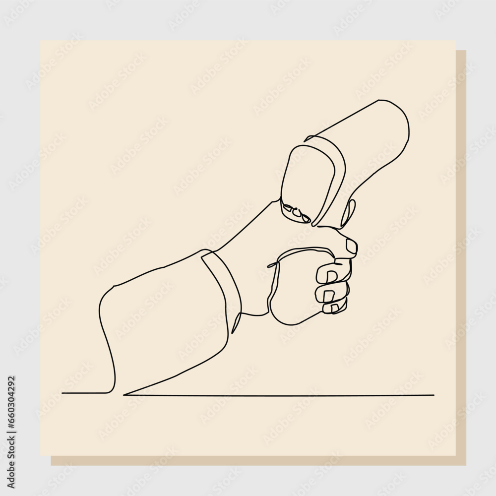 Continuous single line sketch drawing of thermometer gun. Vector ...