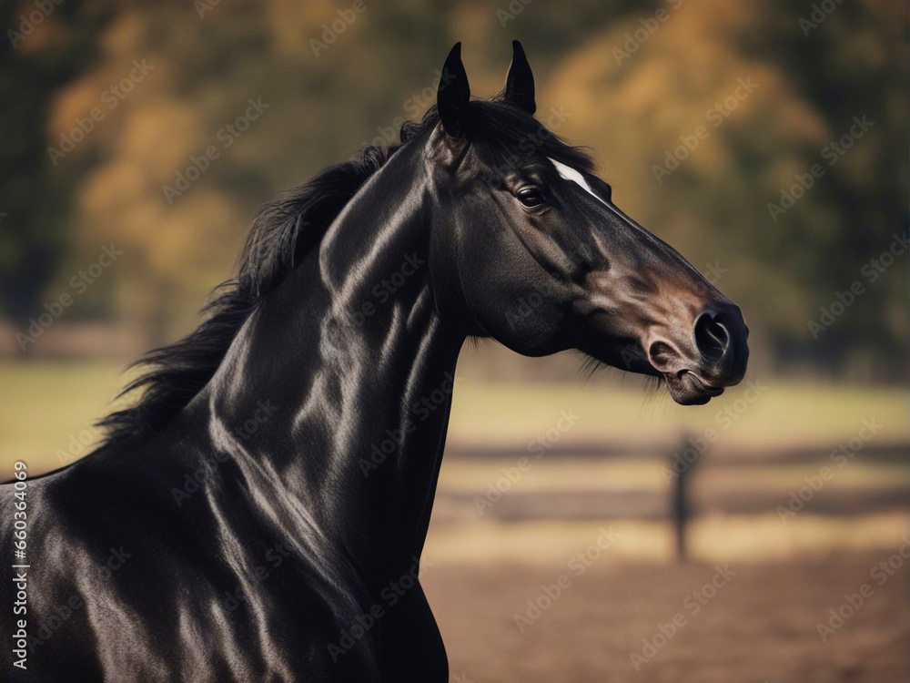 head, horse, black horse, black cavalry horse, horse breed, black head ...