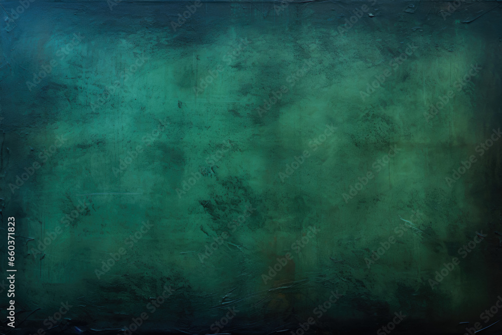 Texture Gloomy Green Wall With Spots And Reflections For Background ...