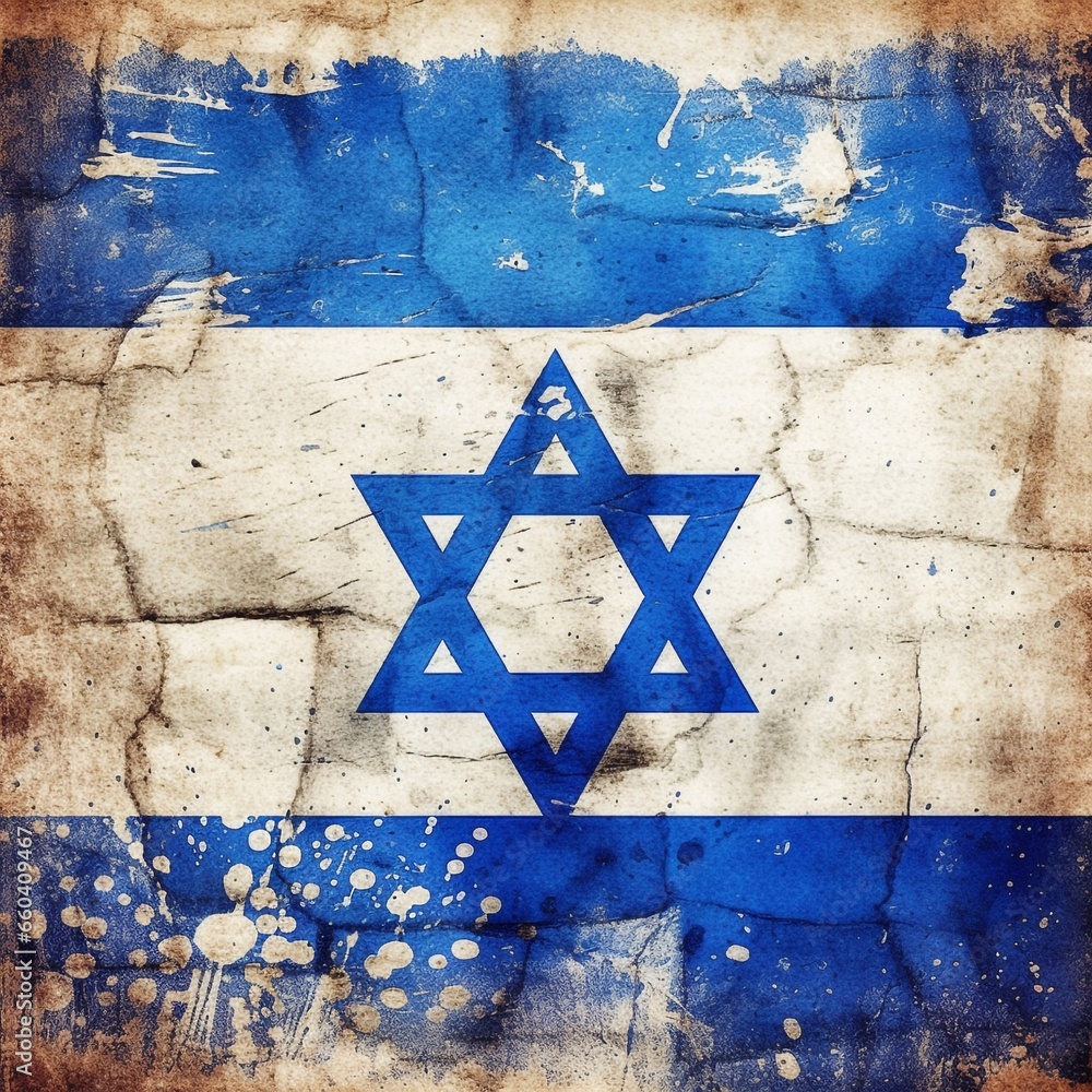 Flag of the Free State of Israel. Stock Illustration | Adobe Stock