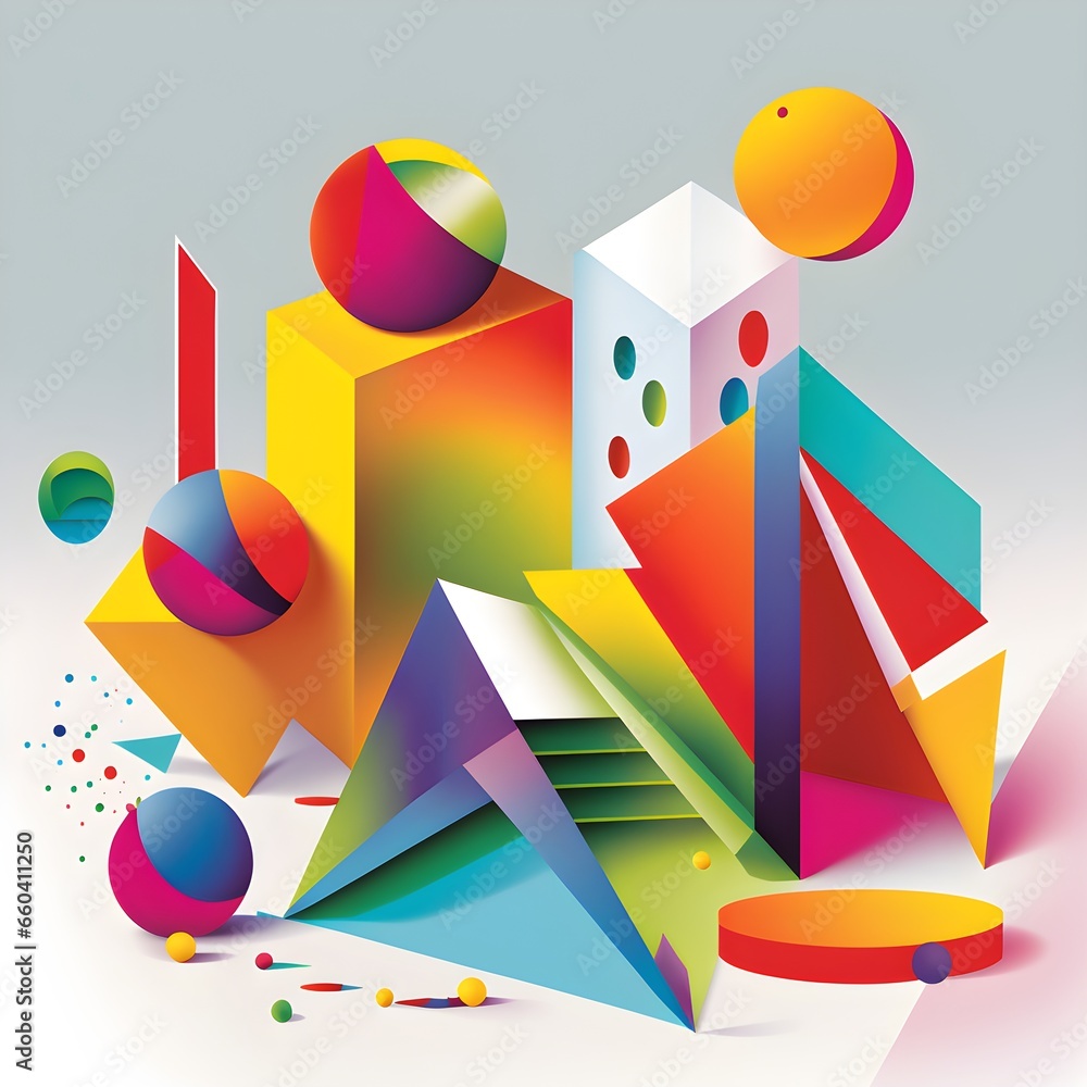 shapes lines colours and patters representing a metaverse consulting ...