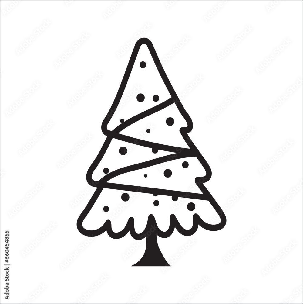 Christmas Tree Bundle, Christmas Tree silhouette, Christmas Tree Svg ...