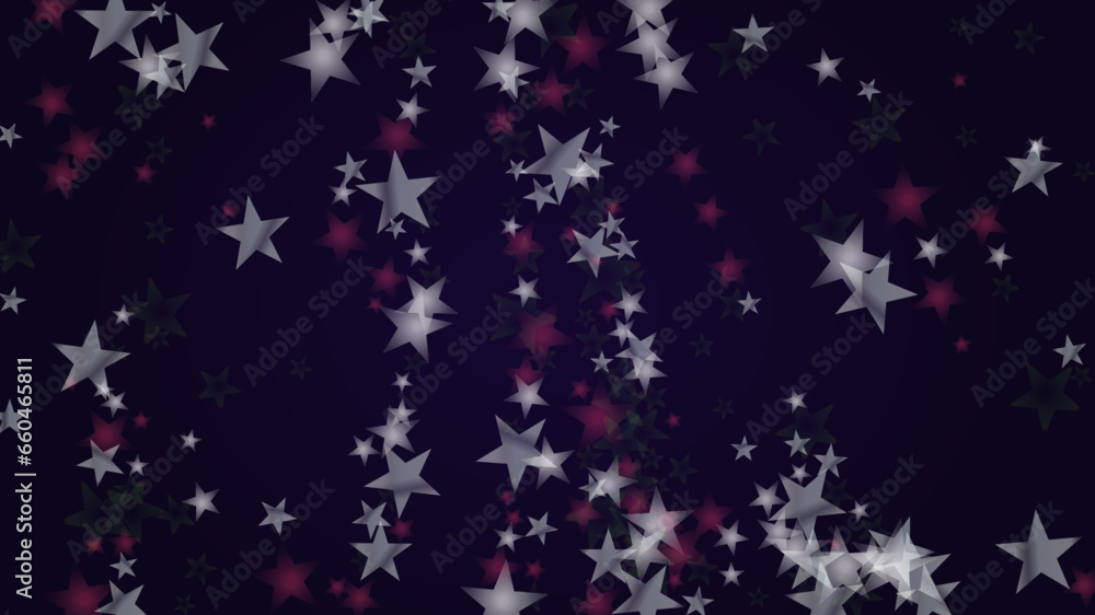 Vector Magical Glowing Background with Silver and Purple Falling Stars ...