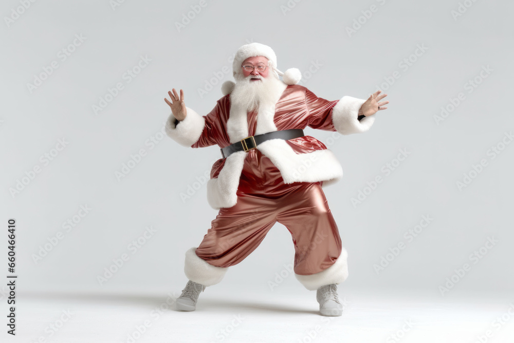 christmas, karate, santa, boy, child, people, claus, jump, red, holiday ...