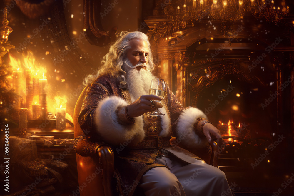 christmas, karate, santa, boy, child, people, claus, jump, red, holiday ...