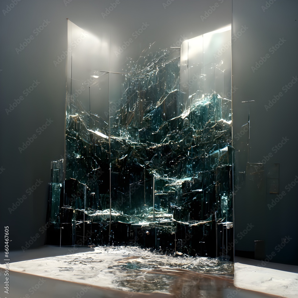 inside maze glass mirror Wall texture ruins cinematic dirty detailed ...