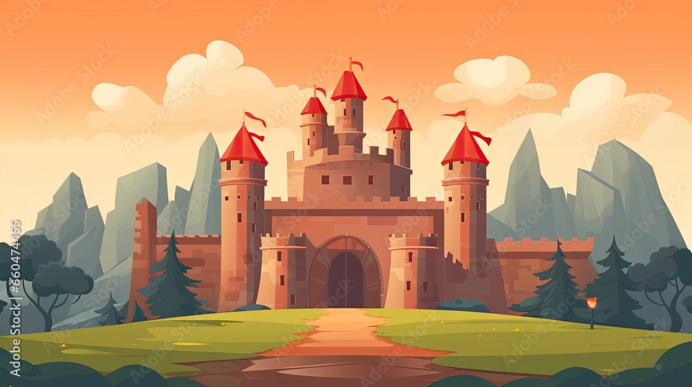 Animated Vector Based Medieval Background Texture - Medieval Animation ...