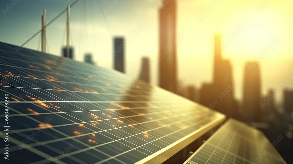 Successful investment in the renewable energy industry with charts and ...