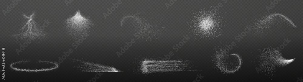 Design element for kitchen, bakery, advertising, video. Powder sugar ...