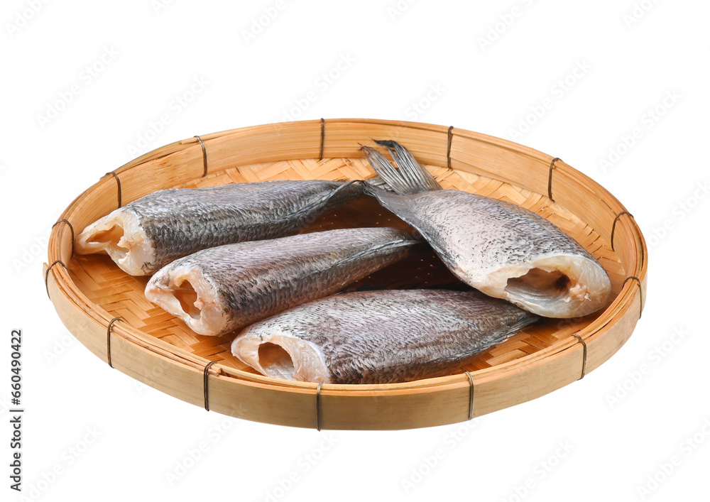 Sun dried fish in threshing basket on transparent png Stock Photo ...