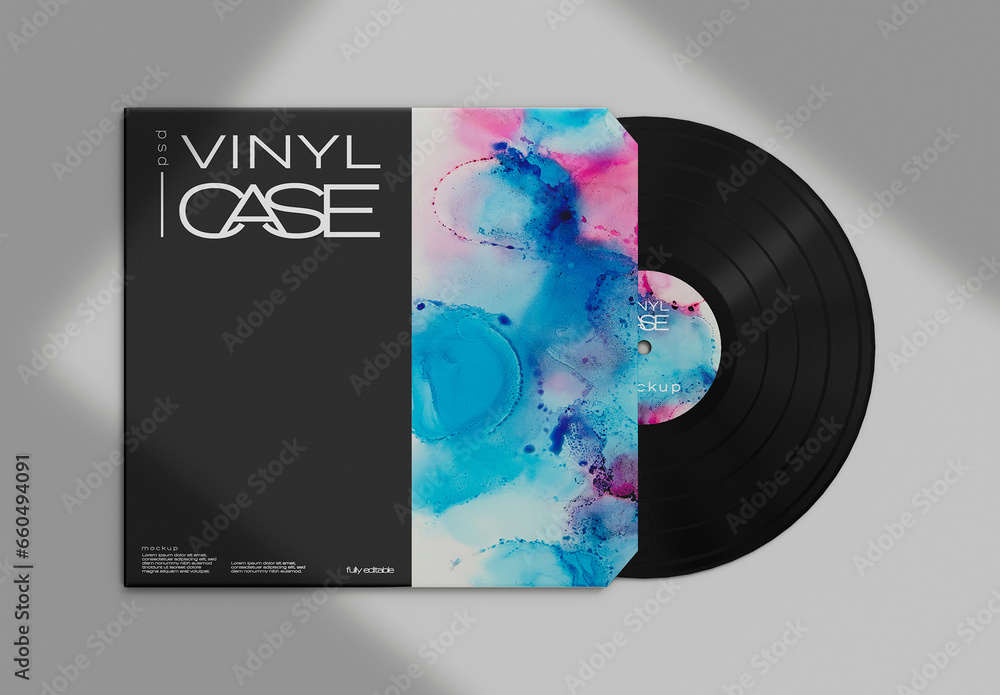 Branding Vinyl Cover Mockup Stock Template | Adobe Stock
