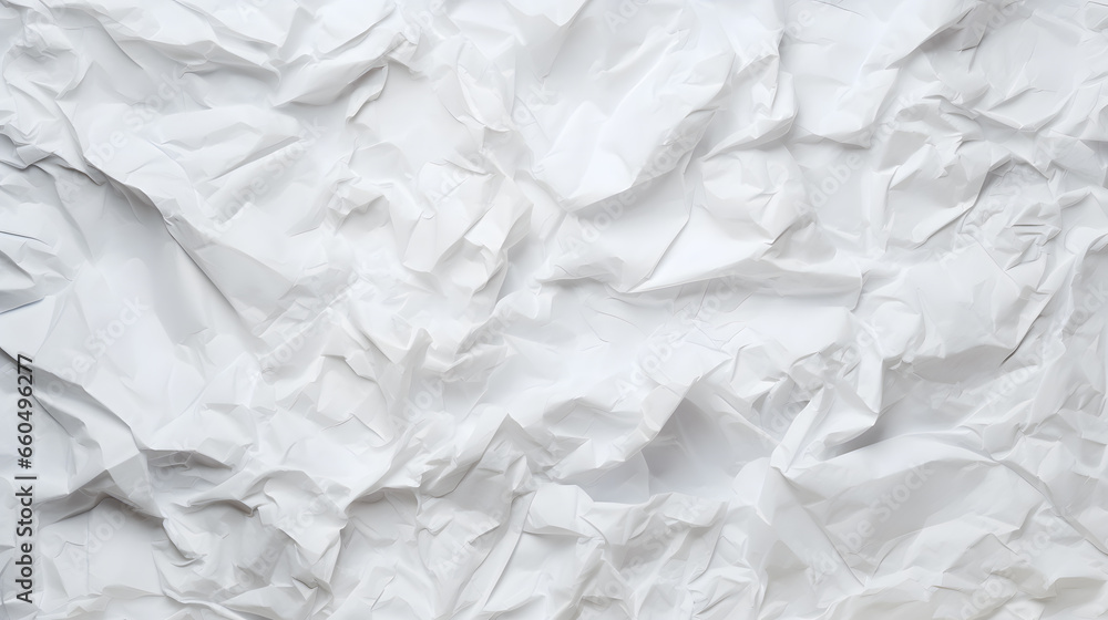 Crumpled paper texture. White empty battered paper background Stock ...