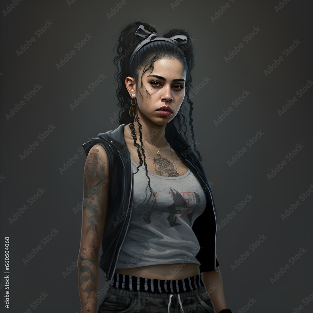 mexican 16 year old female cholo dressed as 90s highschool chola teen ...