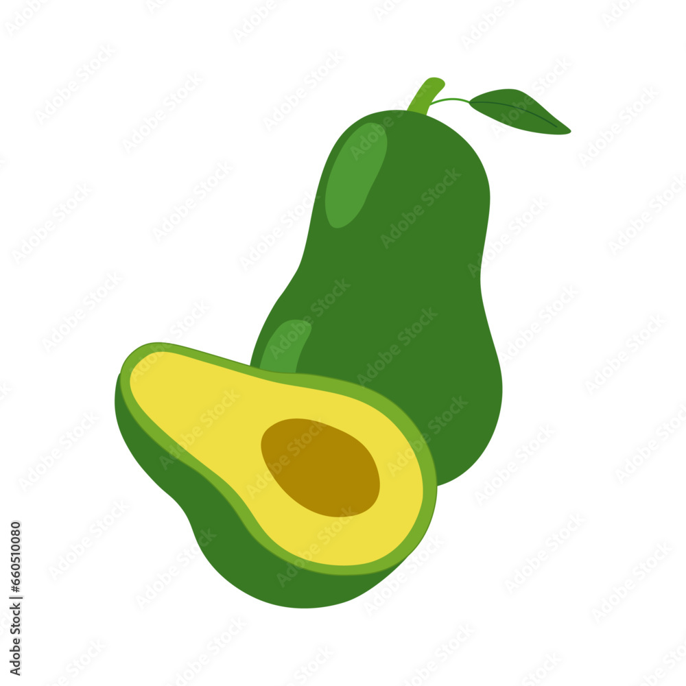 Ilustración vectorial de Palta. Ilustración de fruta Stock Vector ...