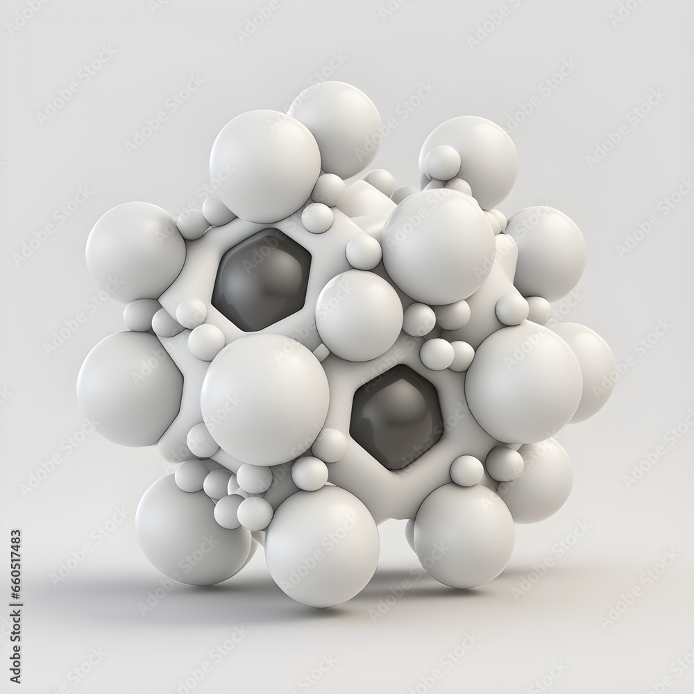 hydrogen molecule on a white background polycount contest winner ...