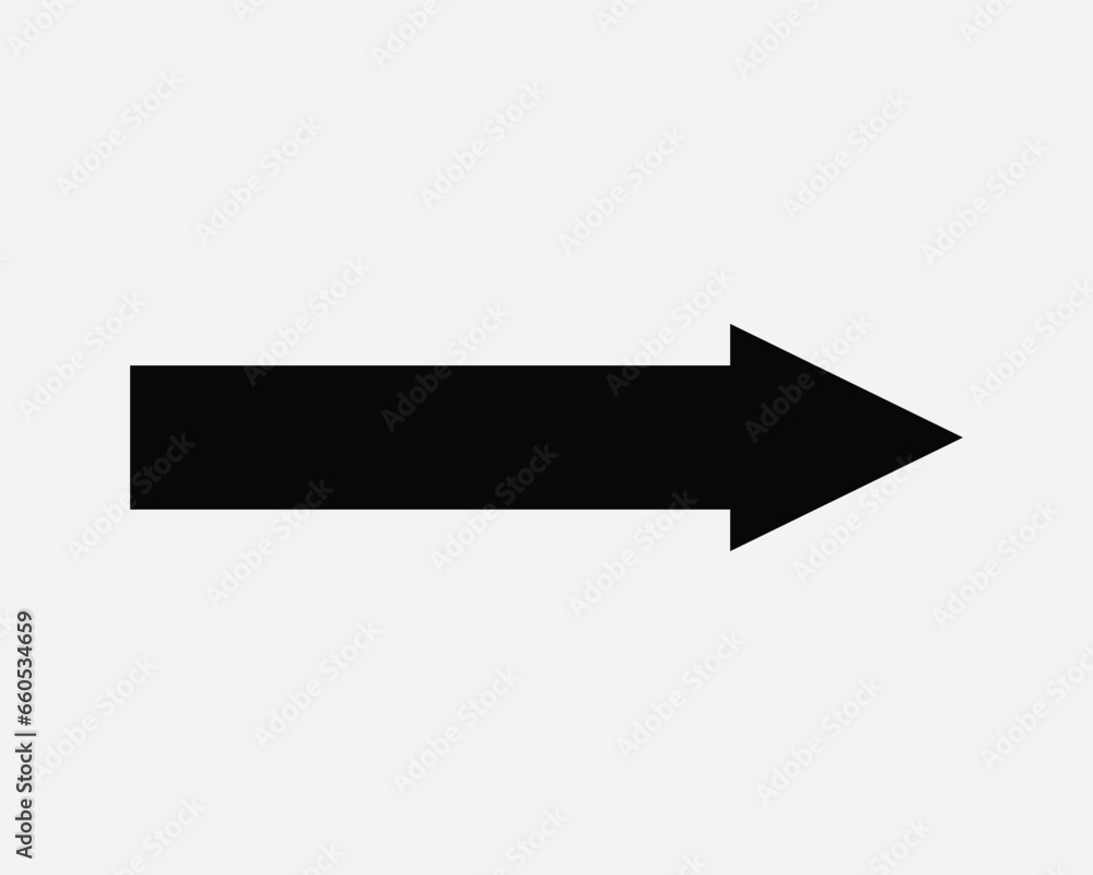 Right Arrow Icon East Side Direction Position Navigation Path Pathway ...