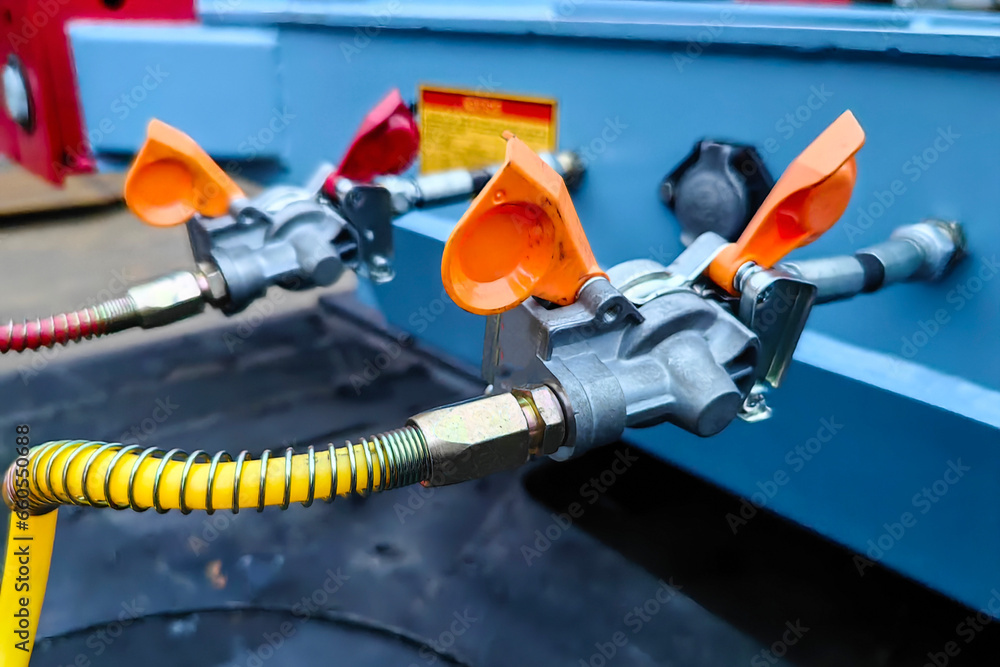 Pneumatic Lines Trailer For Shipping Containers,Connection System And ...