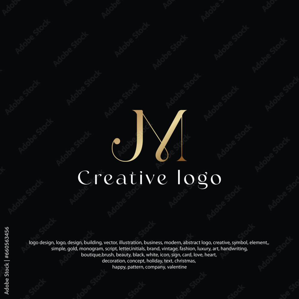JM luxury logo or MJ fashion logo, JM icon, MJ logo, modern logo ...