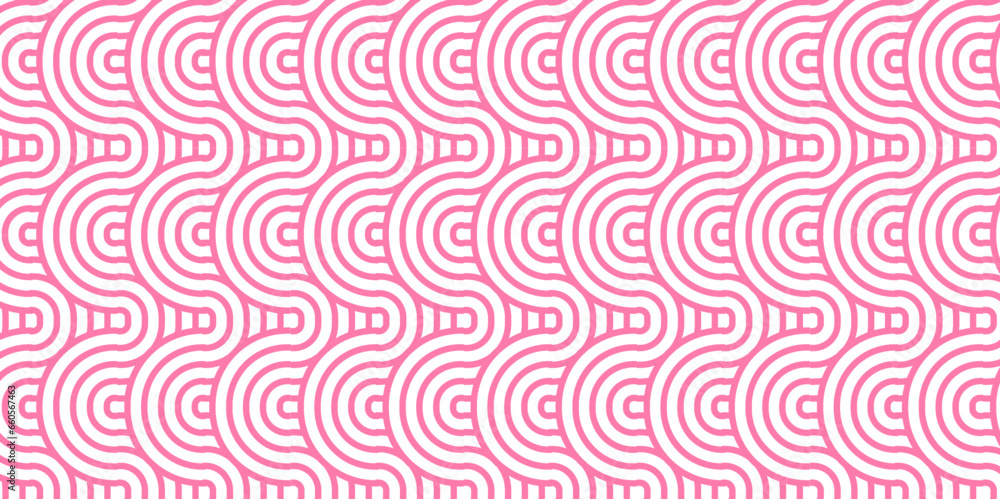 Abstract Pattern wave lines pink spirals white scripts background ...