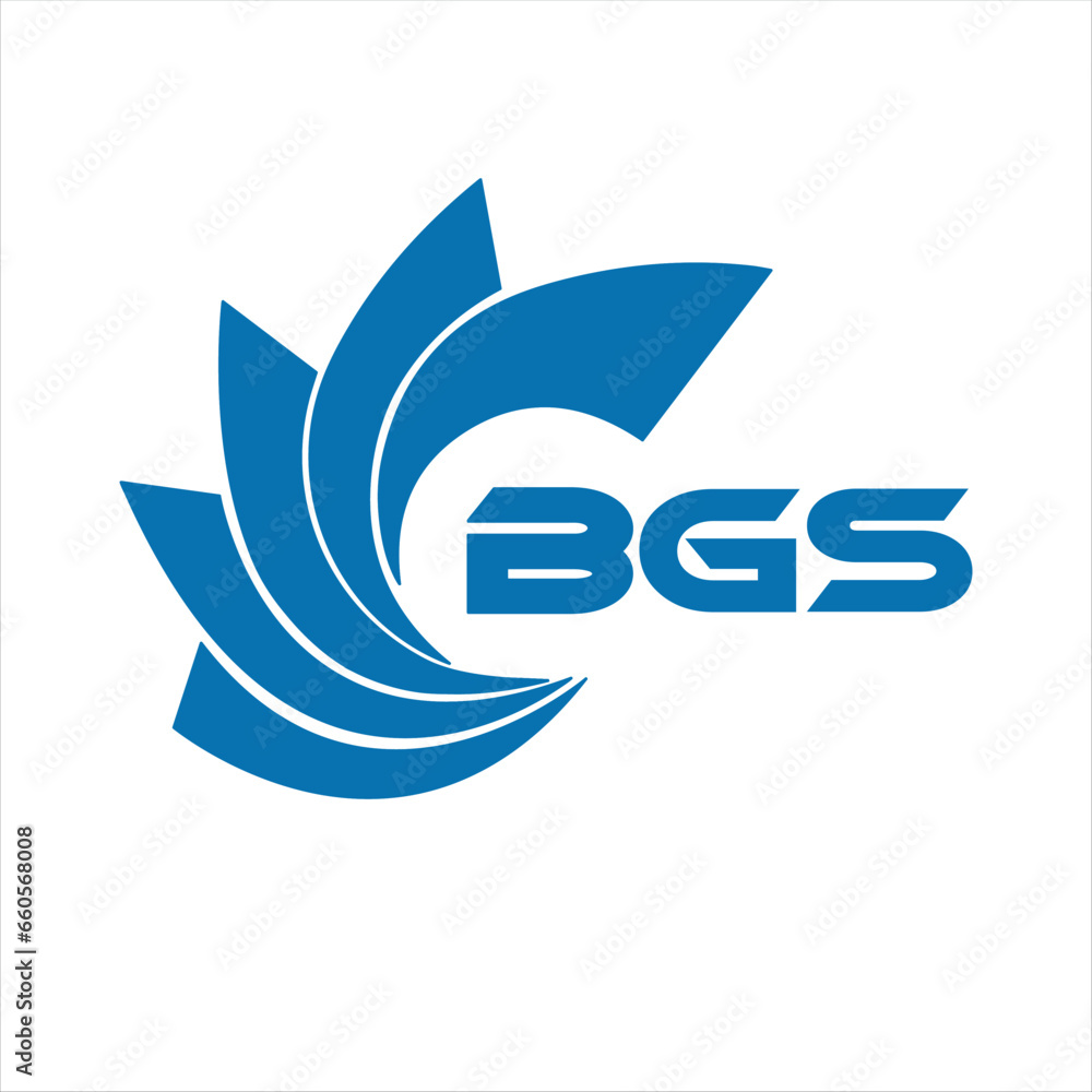 BGS letter logo design on a white background or Monogram logo design ...
